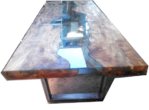 freshly finished river table | WoodBarter