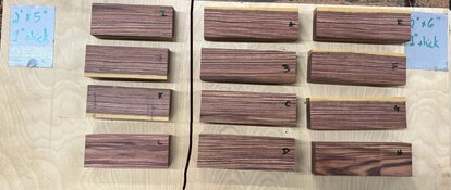 Kingwood knife handle blocks | WoodBarter