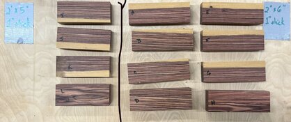Kingwood knife handle blocks | WoodBarter