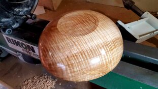 Tiger Striped Maple Bowl | WoodBarter